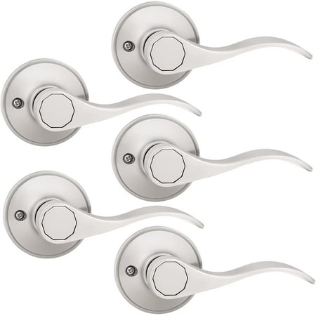 Probrico (3 Pack) Passage Door Lever [Non-Locking Lever Set], Non ...