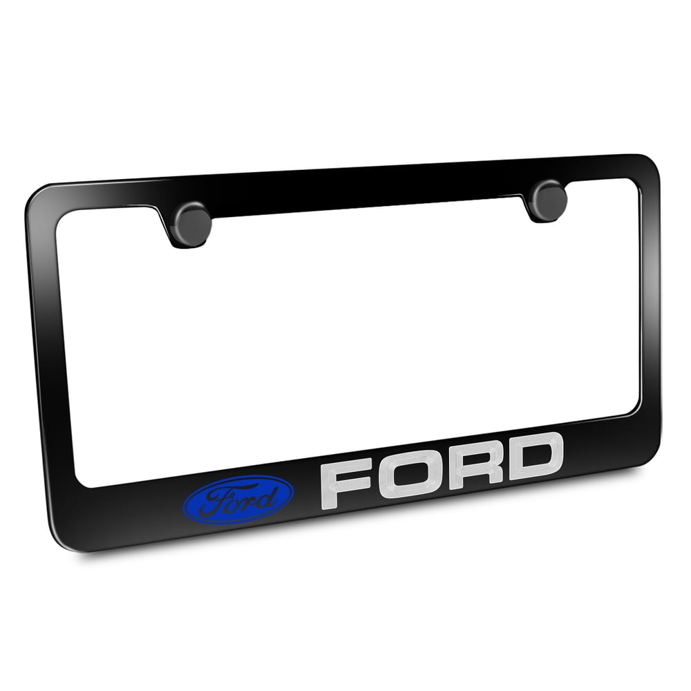 Ford Black Metal Licences Plate Frame - Walmart.com - Walmart.com