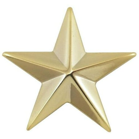 HEROS PRIDE 4490G Metal Rank Insignia, One 5/8 Star, Gold, PR - Walmart.com