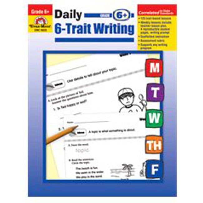 Evan-Moor Daily 6 Trait Writing Grade 6 - Walmart.com