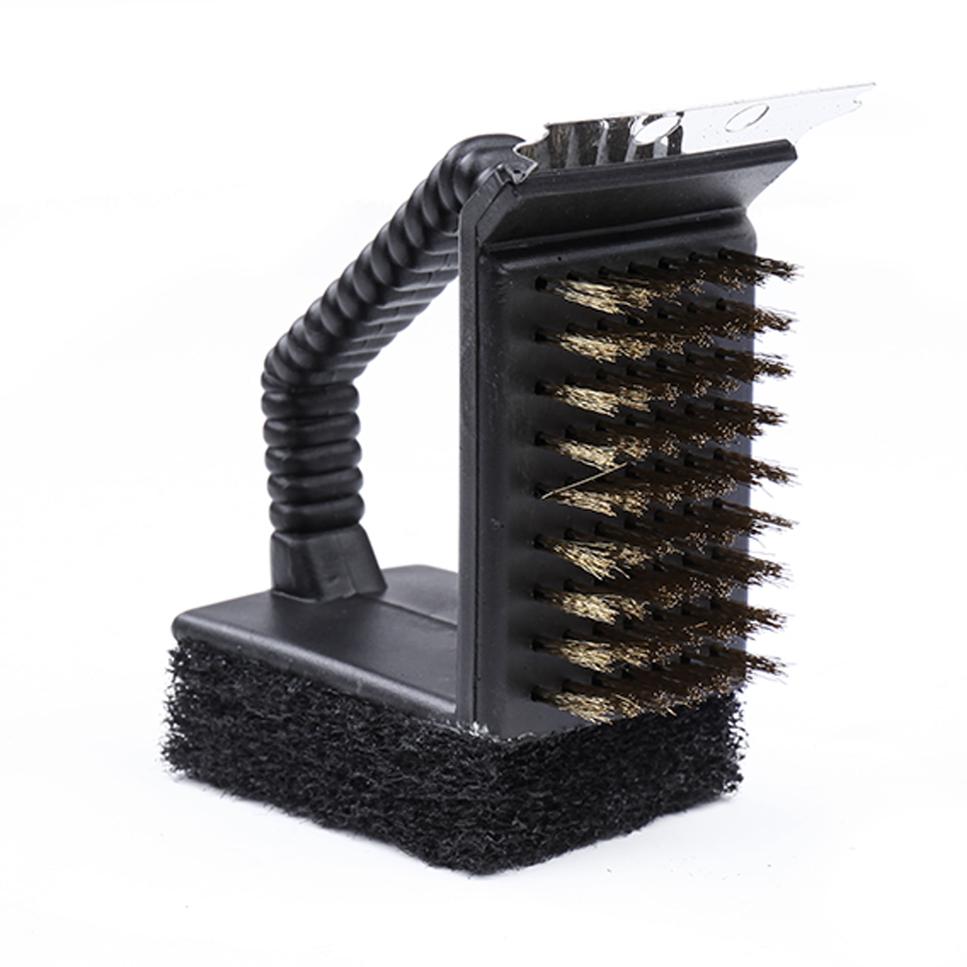 3 in 1 Barbecue BBQ Grill Cleaning Scraping Wire Brush Remover Scourer ...