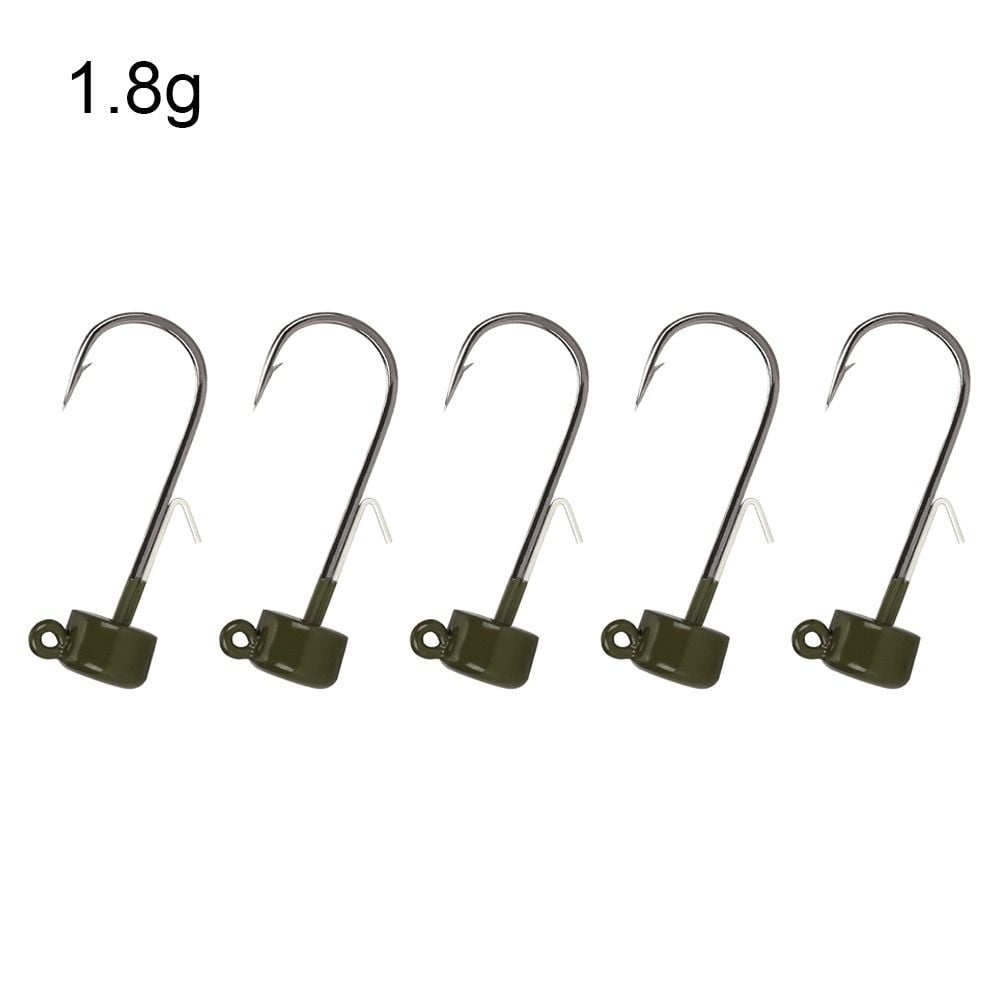 Hot Sharp Tungsten jig resin Perforated Barb Jig Head Hook Jigging Bait ...