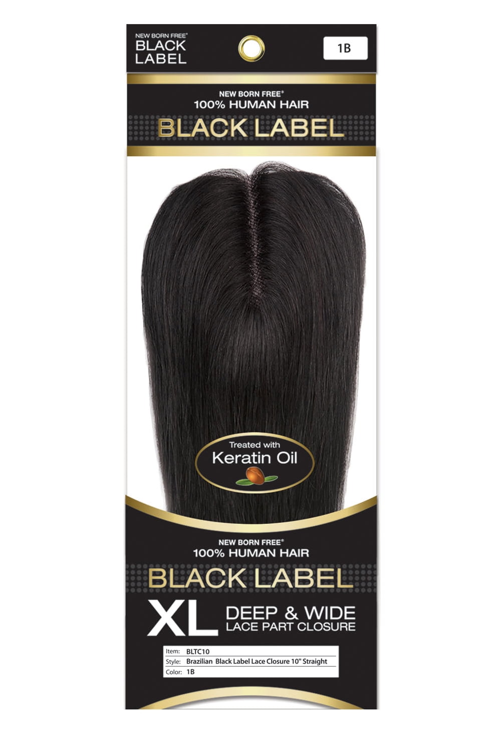 Brazilian Black Label Lace Closure 14- Straight - Color 4 - Walmart.com