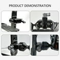 Yammee Aluminum Alloy 1/4 3/8 Thread Camera Sliding Rail Mount Clamp ...