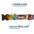 Buckle-Down Pet Collar, Dog Collar Plastic Buckle, Love is Love Quote ...