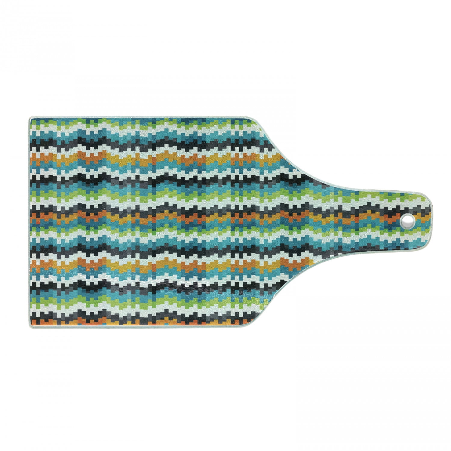 Geometric Cutting Board, Abstract Trippy Funky Digital Complex Forms ...
