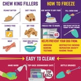 Chew King By Mammoth Premium Treat Dog Toy, Medium, Extremely Durable ...