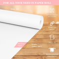 1 Roll White Paper Roll, 24 x 1200 Inches, Painting Wrapping Packing ...