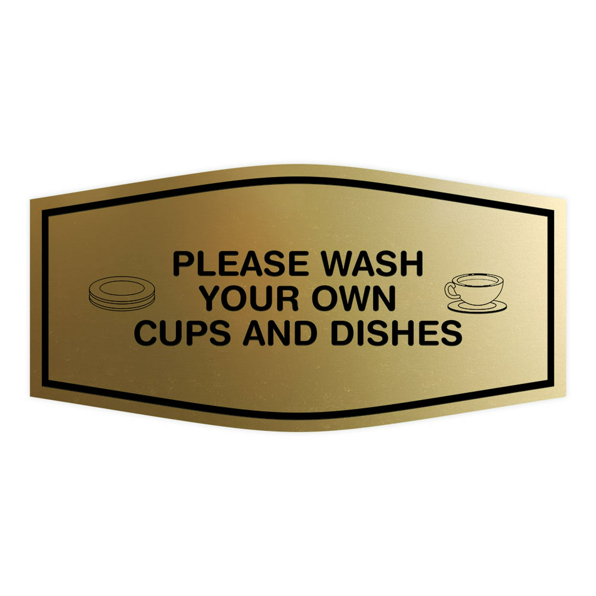 Wash Dishes Sign