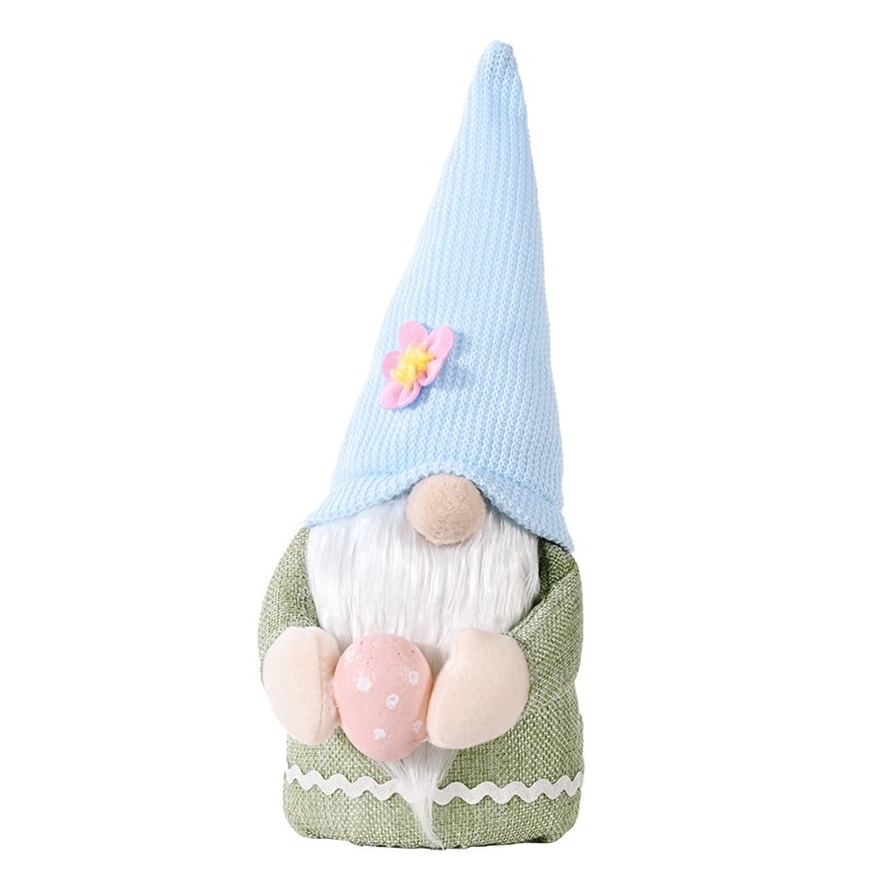 Plush Peluche Dwarf Toy Gnome Fince Pascua Con (sombrero) Azul ...