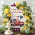 4th of July Wedding Arch Cover 7.2Ft Red Car with Flower Love Heart ...