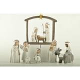Nativity Scene Set, 12-Piece Holy Family Figurine, Hand Painted Mini ...
