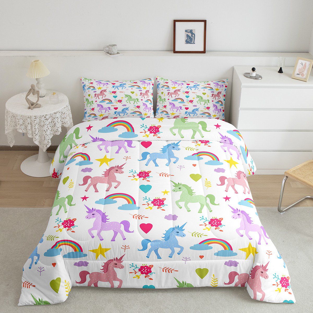Click here for Erosebridal Unicorn Bedding Set Twin Size Boys Gir... prices