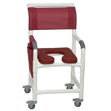 MJM International 196 Reclining Shower Chair with Sliding Footrest ...