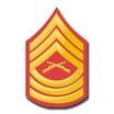 3.8 Inch USMC E-5 Sergeant Red / Gold Chevron Vinyl Transfer Decal ...