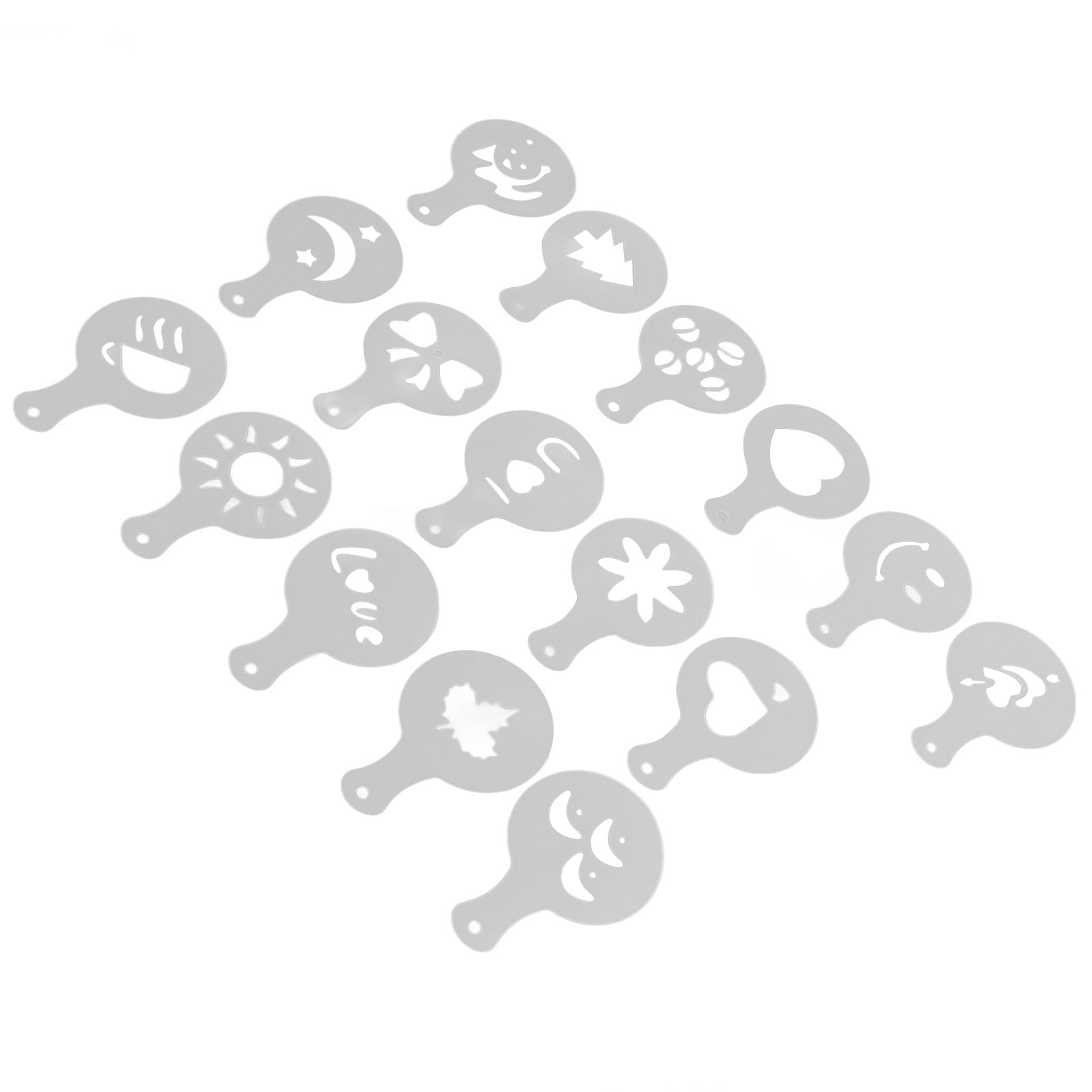 Click here for Qukaim Coffee Stencil Template 16pcs Coffee Stenci... prices