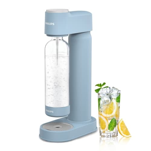 Agua con gas Philips para hacer refrescos con botella de 1 litro y 60 ...