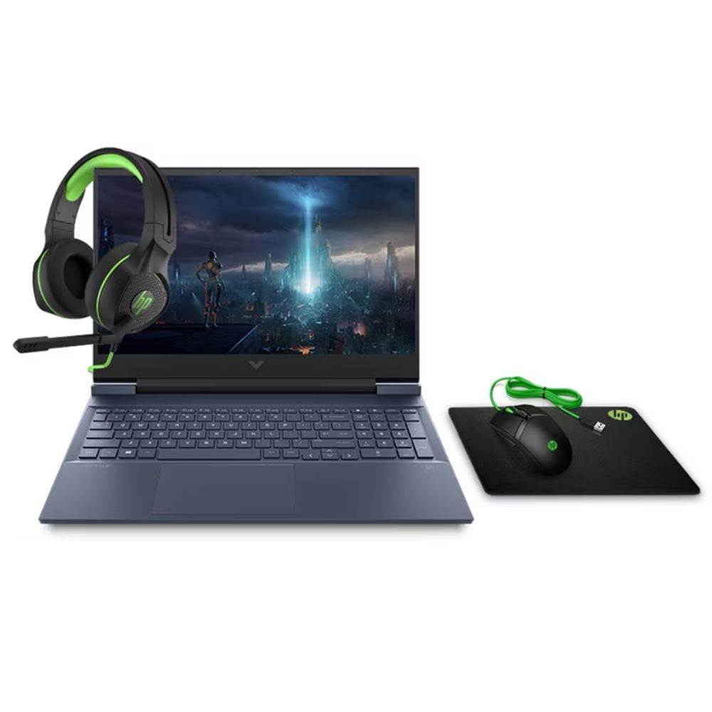 Laptop HP Victus 16.1" FHD 8 GB RAM 512 GB SSD + Audífonos + Mousepad ...