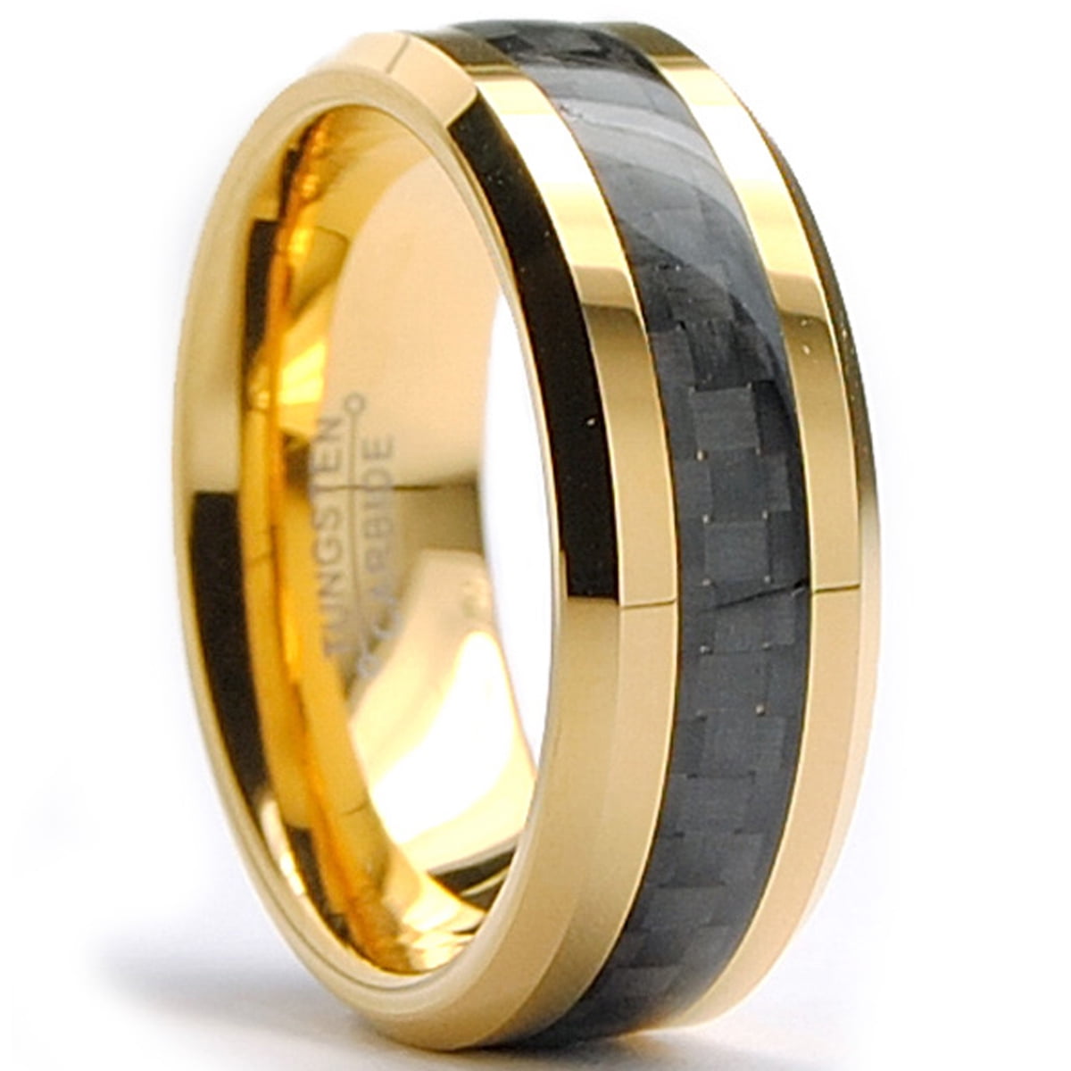 Click here for Metal Masters Co. Mens Goldtone Tungsten Ring Wedd... prices