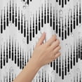 Abstract Halftone Zigzag Shower Curtain for Bathroom, Minimalist ...