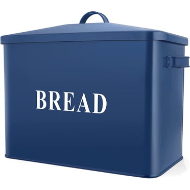 Cal Mil 3021-55 3 Tier Bread Box Frost - White & Stainless Steel ...