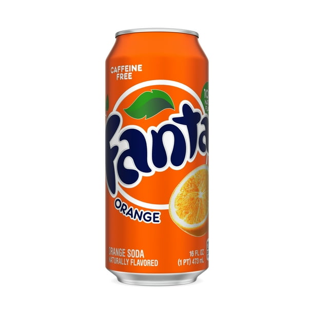Fanta Orange Soda Fruit Flavored Soft Drink, 16 fl oz - Walmart.com - Walmart.com