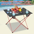 Strong Camel Portable Camping Table w Cup Holders Ultra-Light Picnic ...