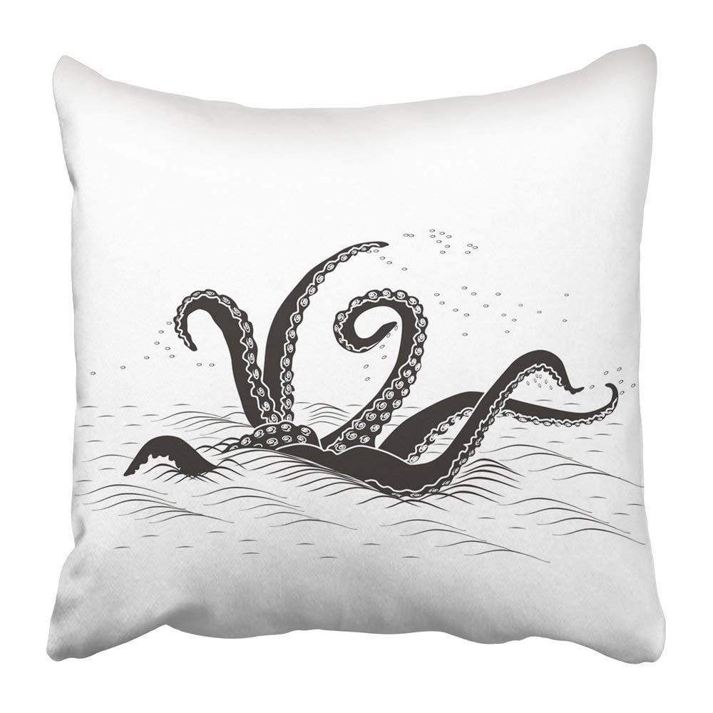 ARTJIA Monster Mythological Octopus Tentacles with the Sea on White ...