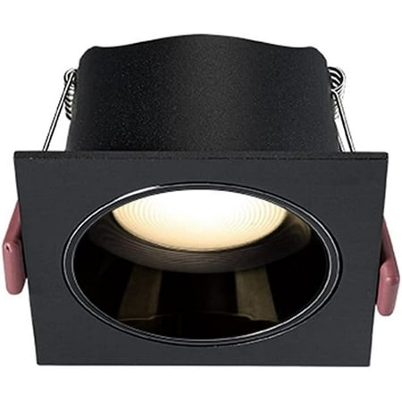 6W/9W/12W/15W Black Square LED Downlight Living Room Anti-Glare ...