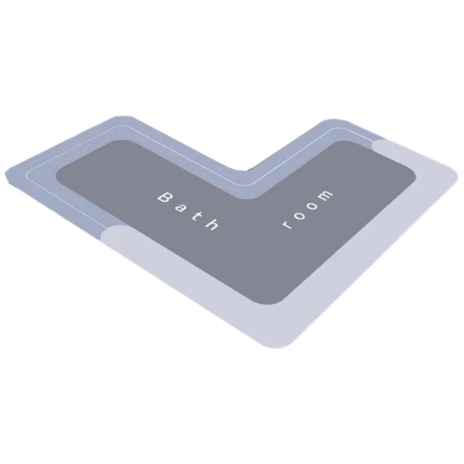 Click here for Generic Blue L Shape Bath Mat Corner Shower Rug Di... prices