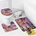 4 Piece Brat-Z0 Shower Curtain Sets with Rugs, Toilet Lid Cover, Bath ...