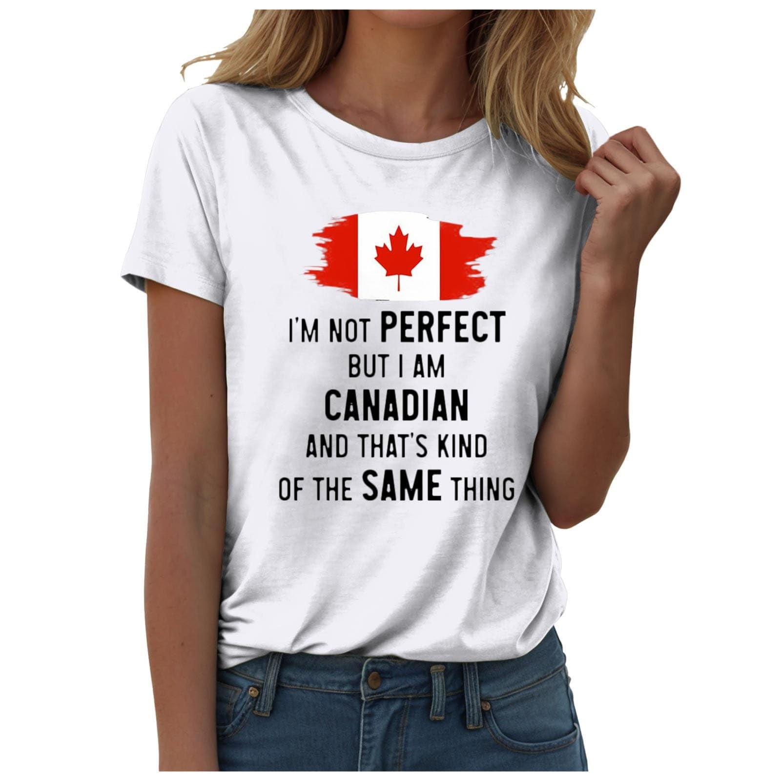 Click here for Tyuiop Womens Keep Canada Flag T Shirt Proud State... prices