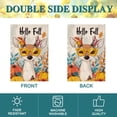 Hello Fall Pumpkin Deer Garden Flag 12x18 Inch Double Sided Autumn ...