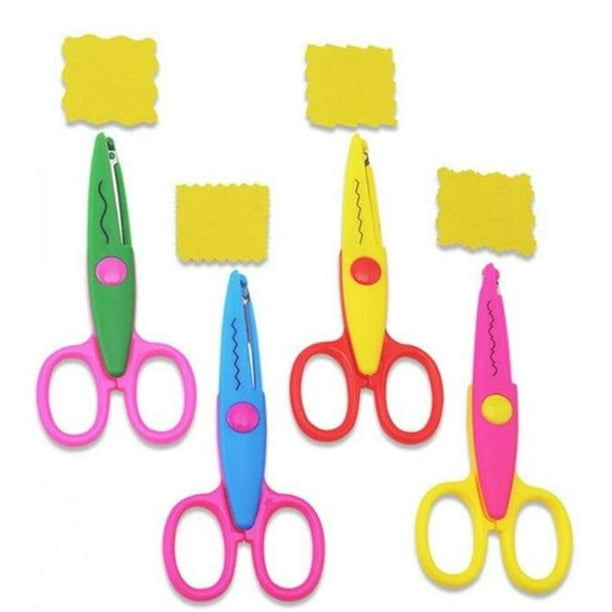 Artrylin Craft Scissors Set, 4PCS Decorative Paper Edge Scissors ...