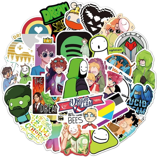 50 Pcs Cartoon Dream_SMP Stickers for Kids Waterproof Stickers for ...