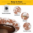 Burnt Orange Palm Tree Round Table Cover, Summer Botanical Tropical ...