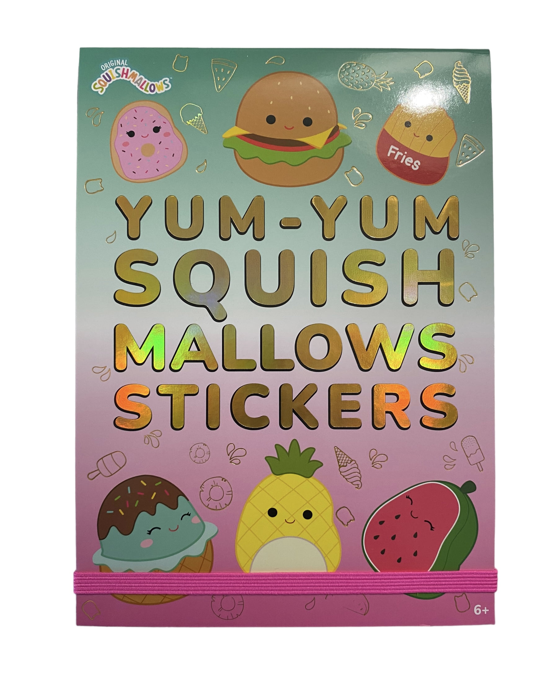 Yum Yum Squishmallow Sticker Book Food Squad - Walmart.com