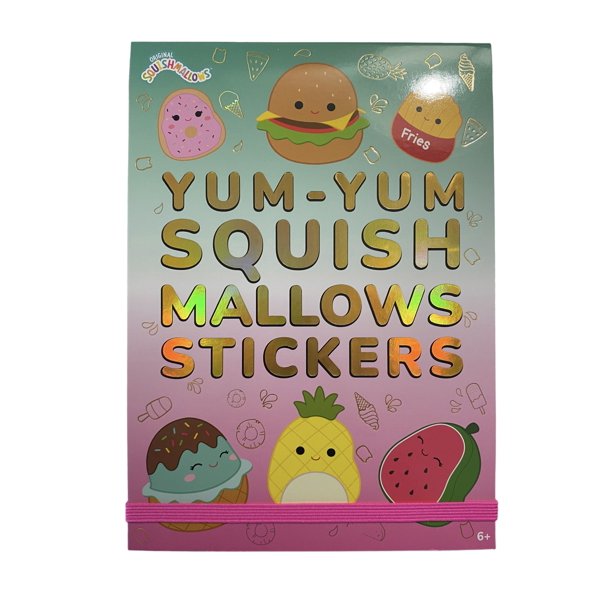 Yum Yum Squishmallow Sticker Book Food Squad - Walmart.com