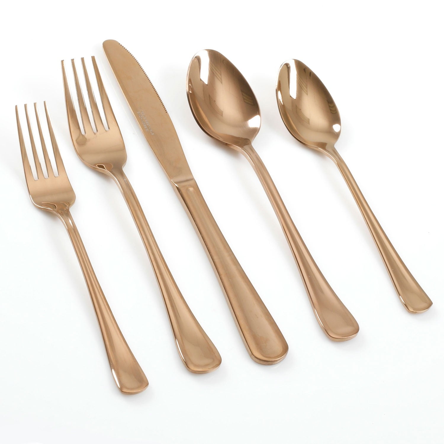 Gibson Home Goldie Rose 20 Piece Flatware Set, Rose Gold - Walmart.com