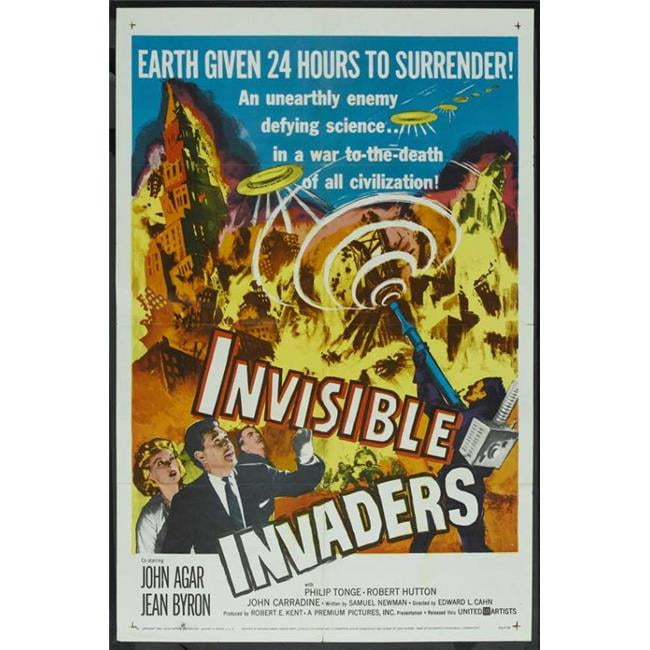 Posterazzi MOVIJ1770 Invisible Invaders Movie Poster - 27 x 40 in ...