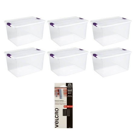 Sterilite 66 Quart Plastic Storage Container Tote (6 Pack) - Walmart.ca