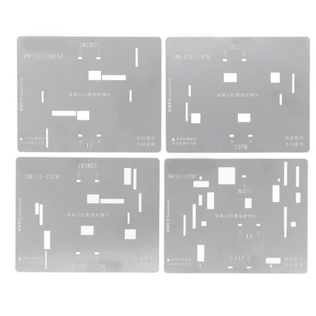IC Protection Stencil,4 Pcs Screen Cable Screen IC Template Screen IC ...