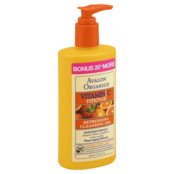 Avalon Organics Vitamin C Renewal Cleansing Gel 102 Oz