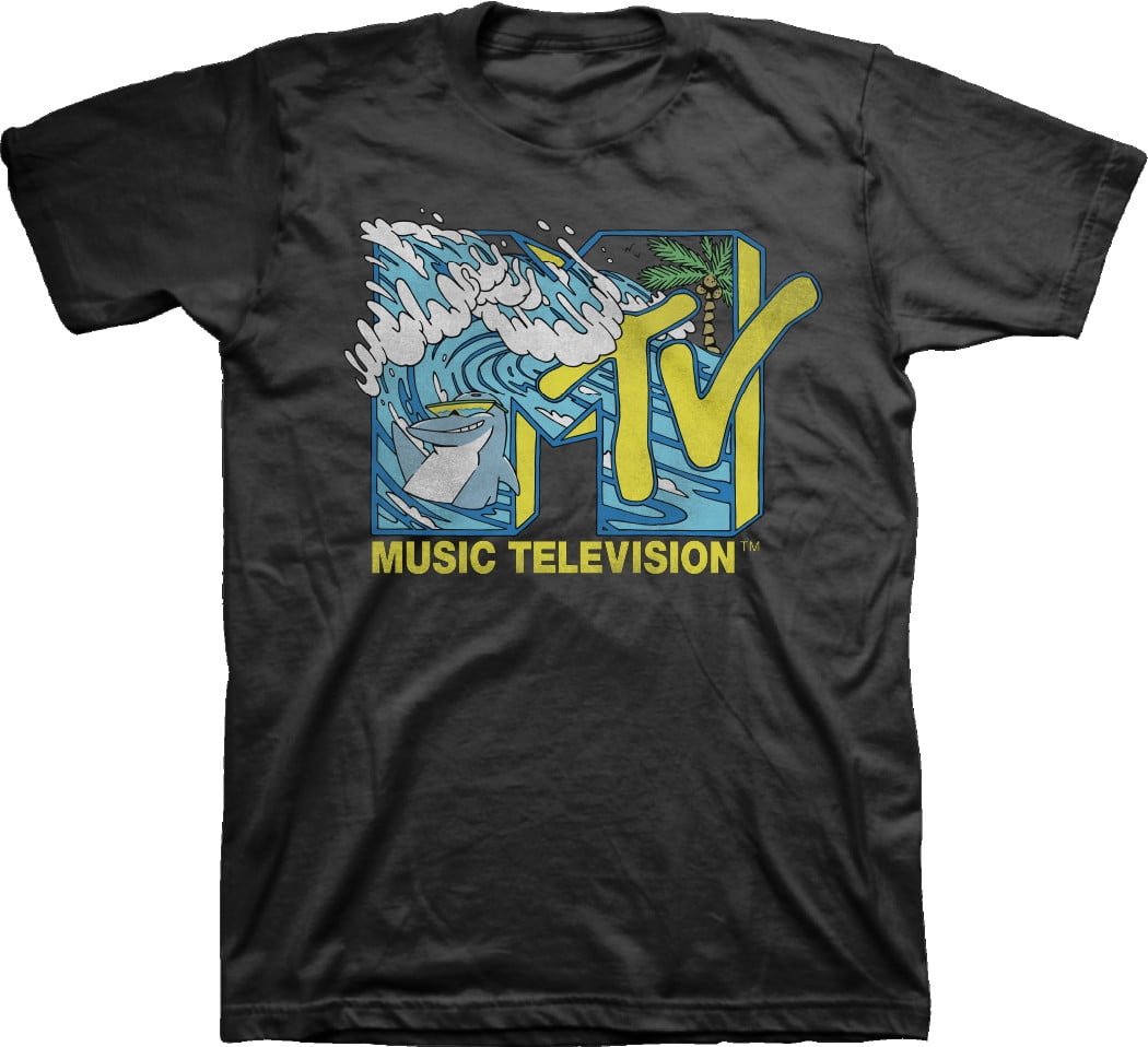 Mens MTV Retro Logo Shirt - MTV Classic 90s tee - MTV Classic 1980s T ...