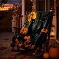 40*60Inch Halloween Full Moon Maple Leaf Flannel Throw Blanket Soft ...