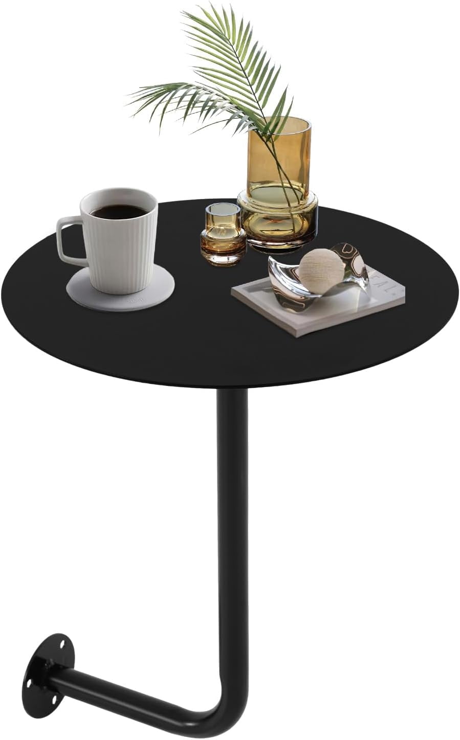 Wall Mounted Bar Table L-Type Coffee Table Round Pub Table Small Wall ...