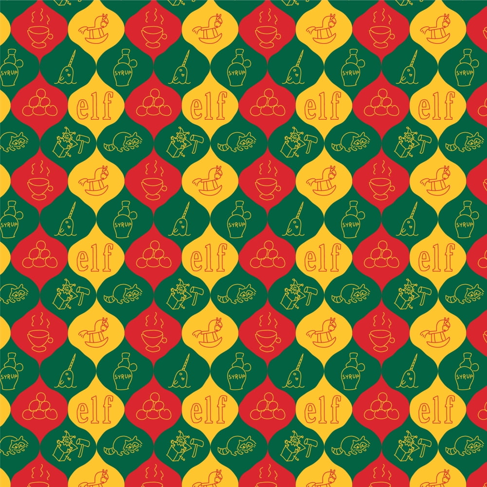 Elf Movie Drawn Pattern Premium Roll Gift Wrap Wrapping Paper - Walmart.com
