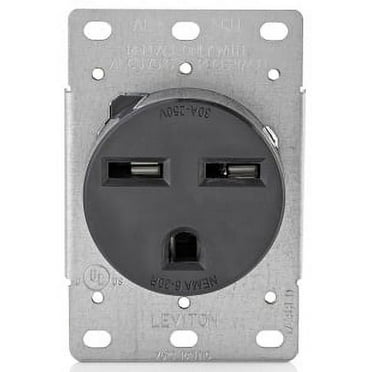 Leviton 061-2611 30 Amp 3W, 2P NEMA L5-30P Locking Plug - Walmart.com