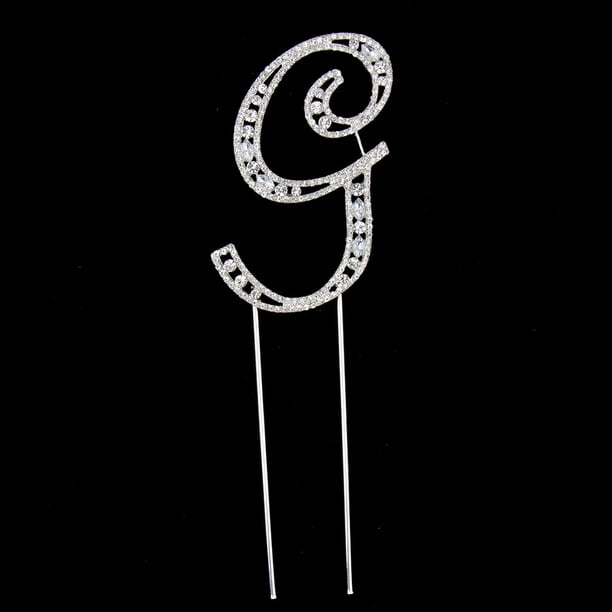 Alphabet A-Z de la de la de la Diamante Cake Topper Cumpleaños ...