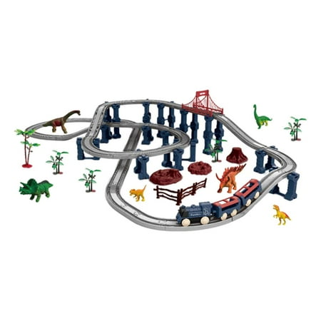 Train Track Toys Construction Playset Flexible Train Track Toy 114 Pcs ...